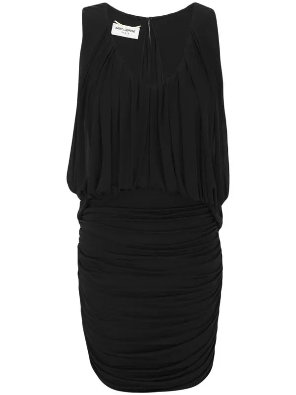 Saint Laurent Short Jersey Dress - Black