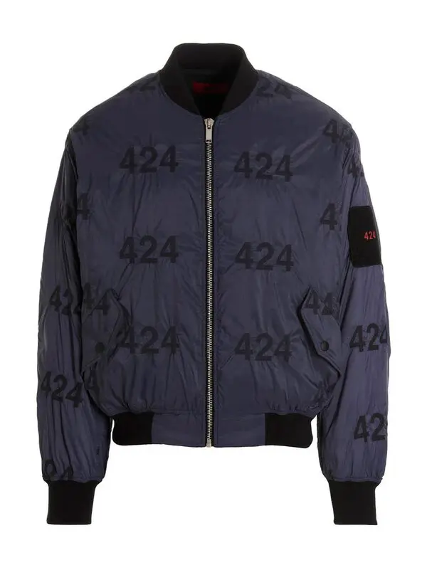 424 Reversible Logo Bomber Jacket - Multicolor