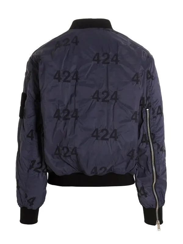 424 Reversible Logo Bomber Jacket - Multicolor