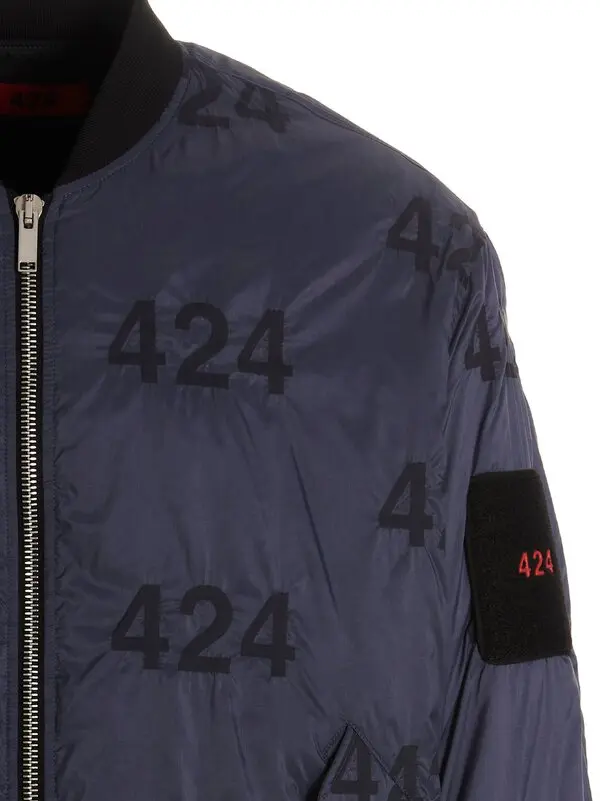 424 Reversible Logo Bomber Jacket - Multicolor