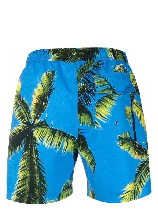 BLUE SKY INN Palm Tree-print Swim Shorts