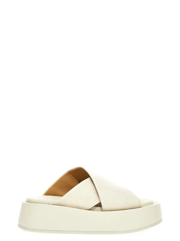 Marsèll Flat Slides - White