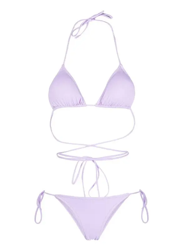 REINA OLGA Miami Lurex Bikini Set - Lilac