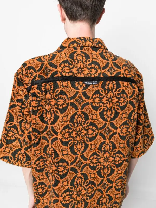 MARINE SERRE Printed Cotton Shirt