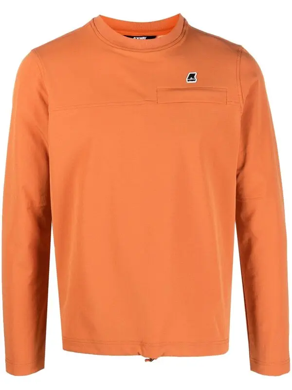 K-WAY Logo Crewneck Sweatshirt - Orange