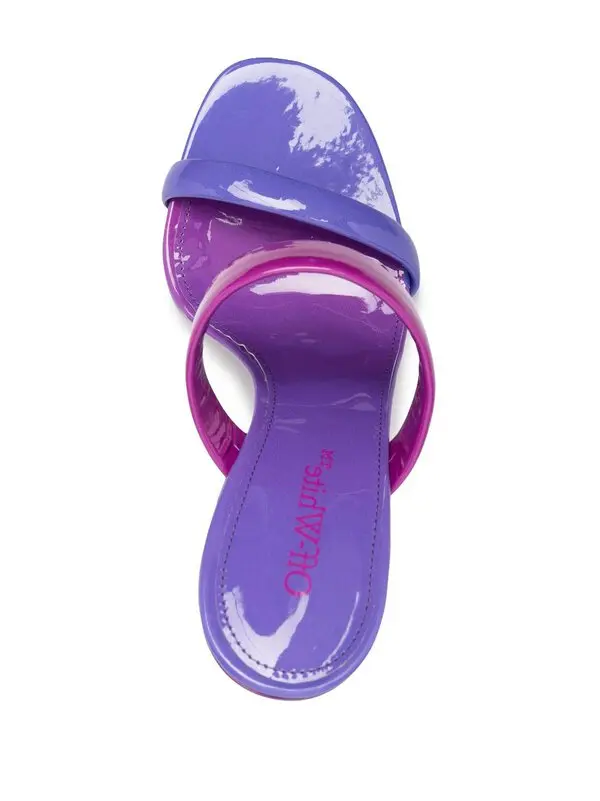 Off-White Shade Meteor 120mm Leather Mules - Fuchsia