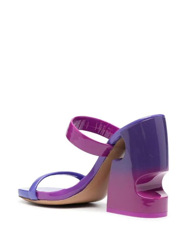 Off-White Shade Meteor 120mm Leather Mules - Fuchsia