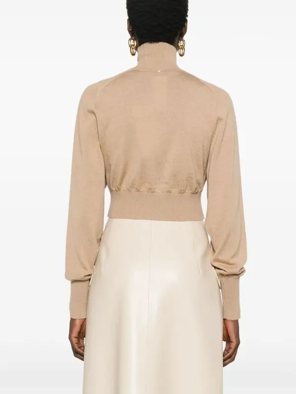 Sportmax Wool Turtleneck Sweater - Camel