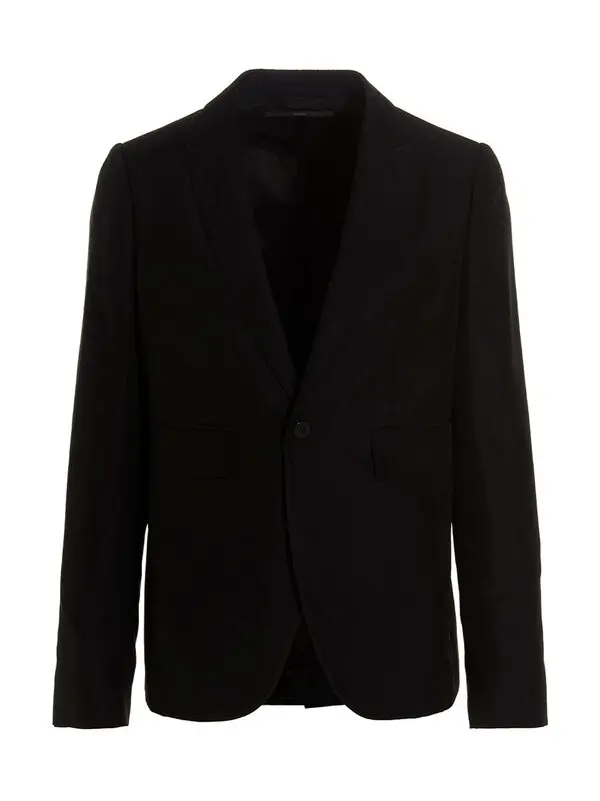SAPIO Jacquard' Blazer Jacket - Black