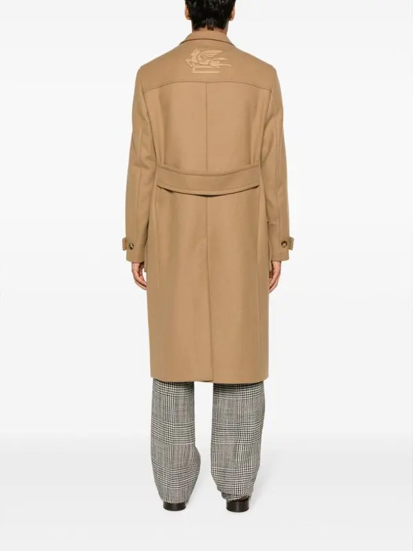 Etro Wool Blend Coat - Beige