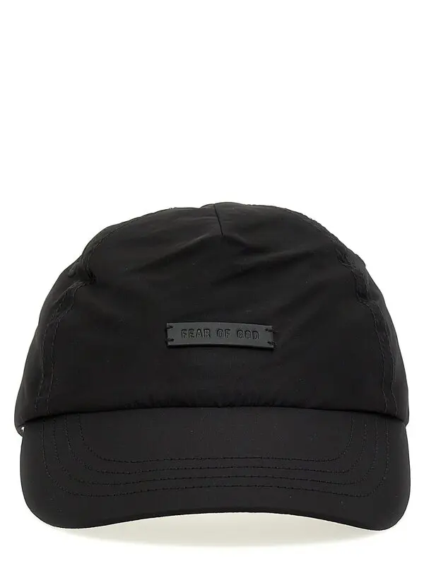 Fear Of God Logo Patch Baseball Cap - Black
