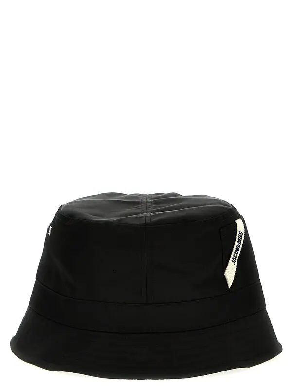 Authentic Black Jacquemus Bucket hat Le Bob Artichaut bucket hat in black - Jacquemus | Mytheresa main image 3