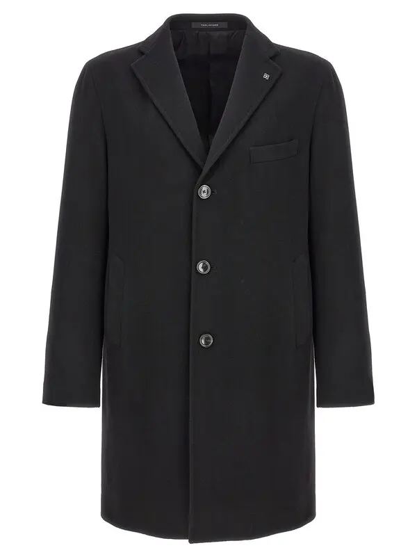 Tagliatore Single-breasted Coat - Black