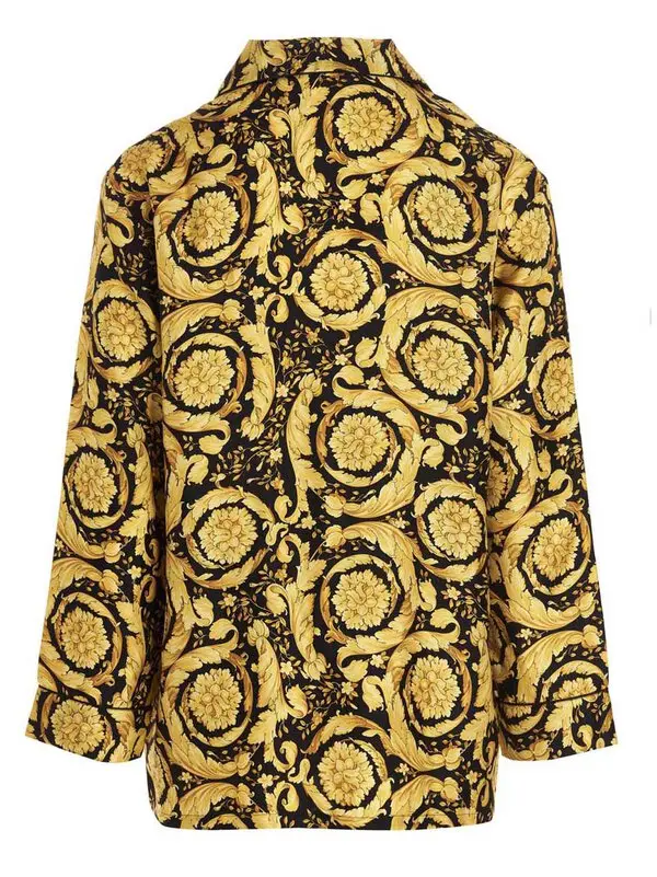 Versace Baroque' Pajama Shirt - Multicolor