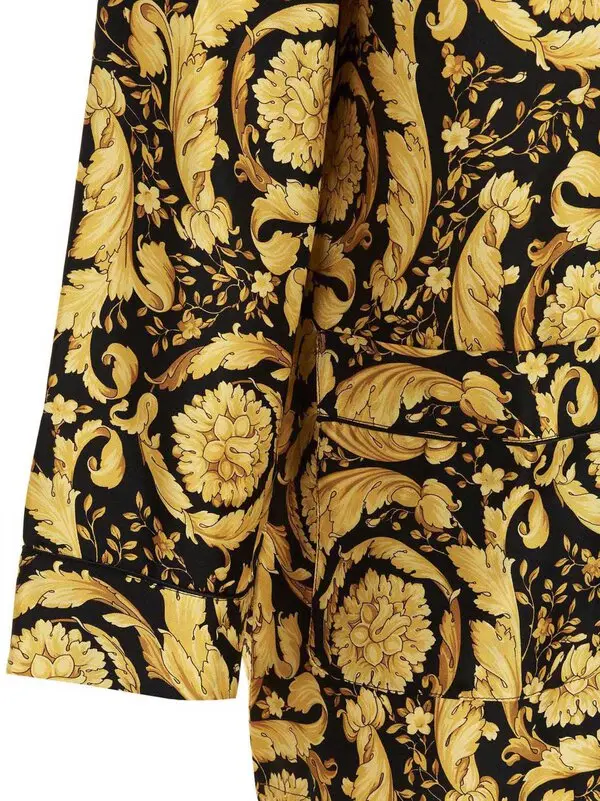 Versace Baroque' Pajama Shirt - Multicolor