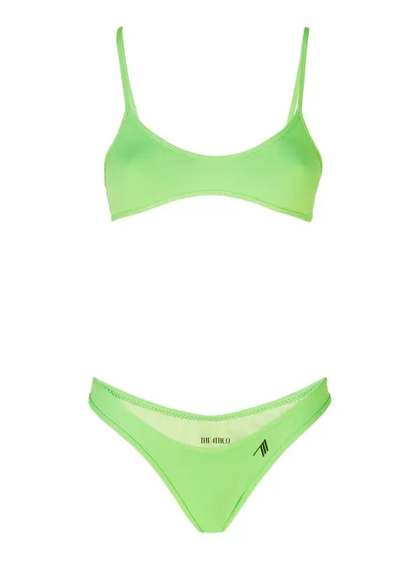 Attico Stretch Technical Jersey Bikini Set - Green