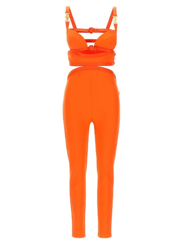 Versace Capsule 'medusa '95' Jumpsuit - Orange