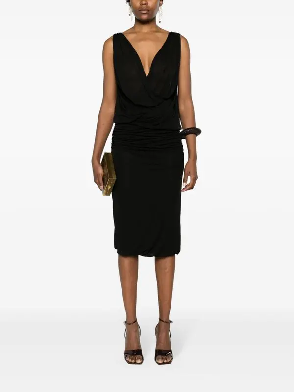 Saint Laurent V-neck Mini Dress