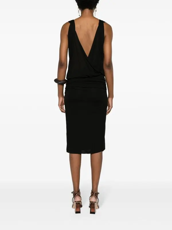 Saint Laurent V-neck Mini Dress