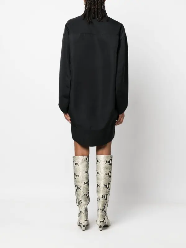 Khaite Kal Faille Mini Shirtdress