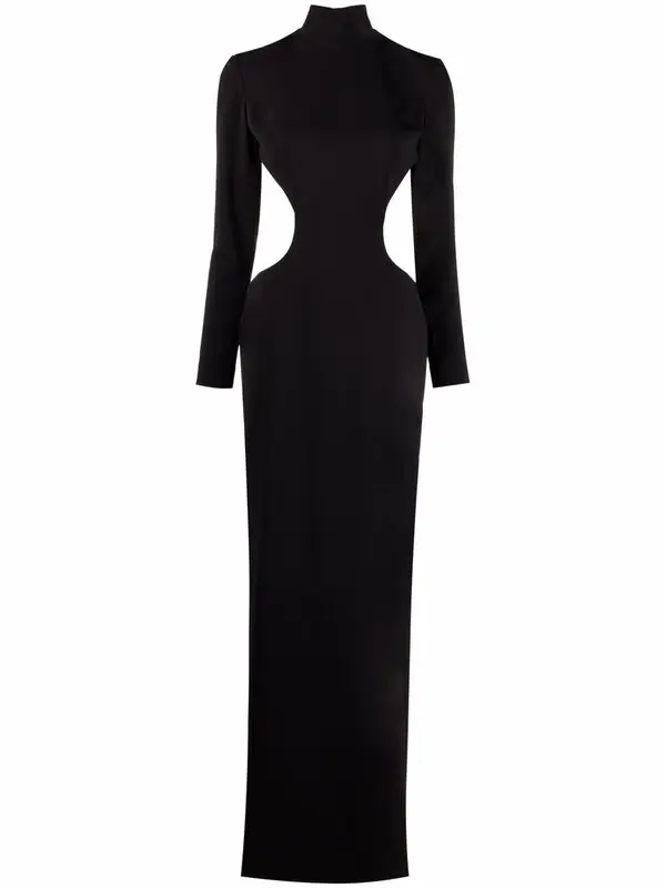 MONOT PRE Monot Slit Detail Long Dress