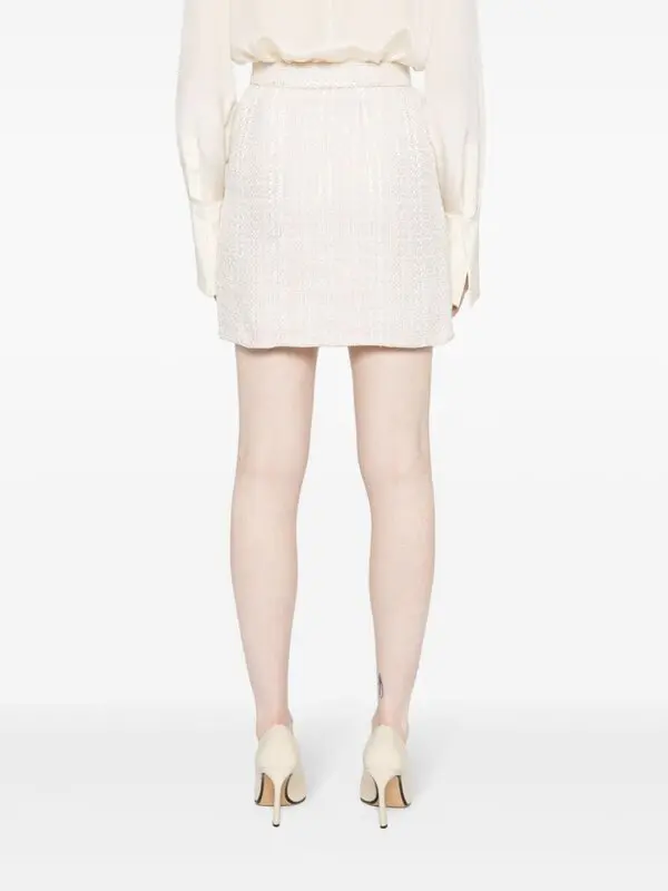 IRO PARIS Cotton-blend Wrap Mini Skirt - Beige