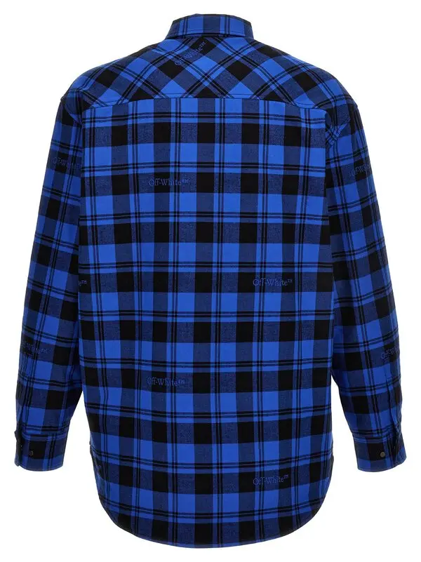 Off White Check Flannel' Overshirt
