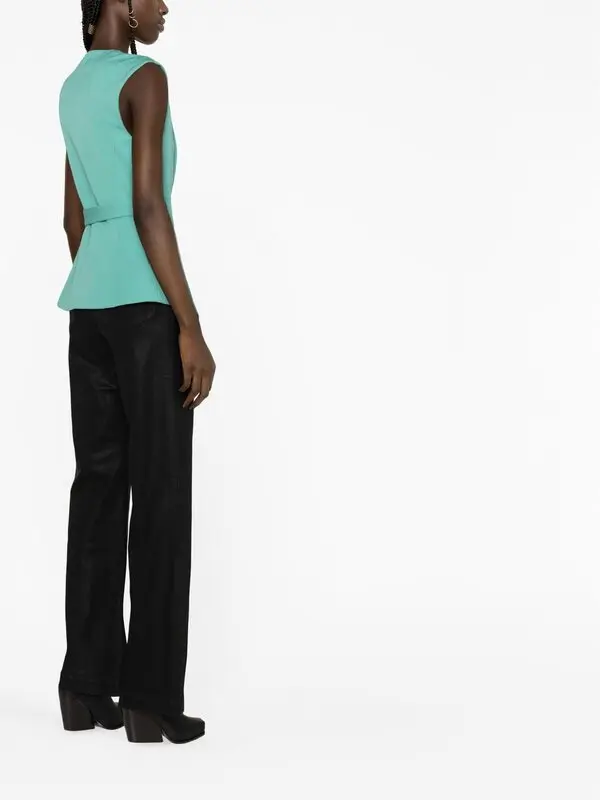 Balmain Sleeveless Belted Jacket