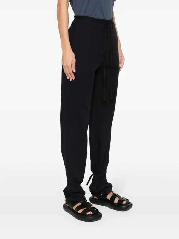 LEMAIRE Cotton Drawstring Trousers - Blue