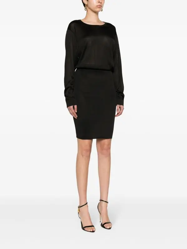 Saint Laurent Open Back Knitted Dress