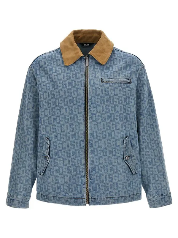 Gcds Monogram' Jacket - Light Blue