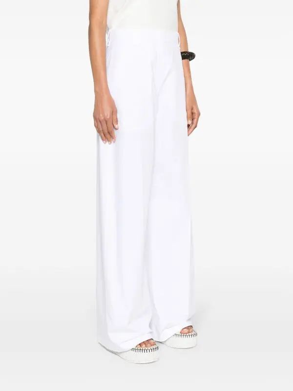 Sportmax Wide Leg Cotton Trousers