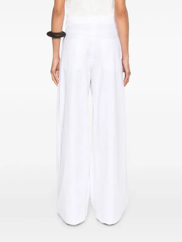 Sportmax Wide Leg Cotton Trousers