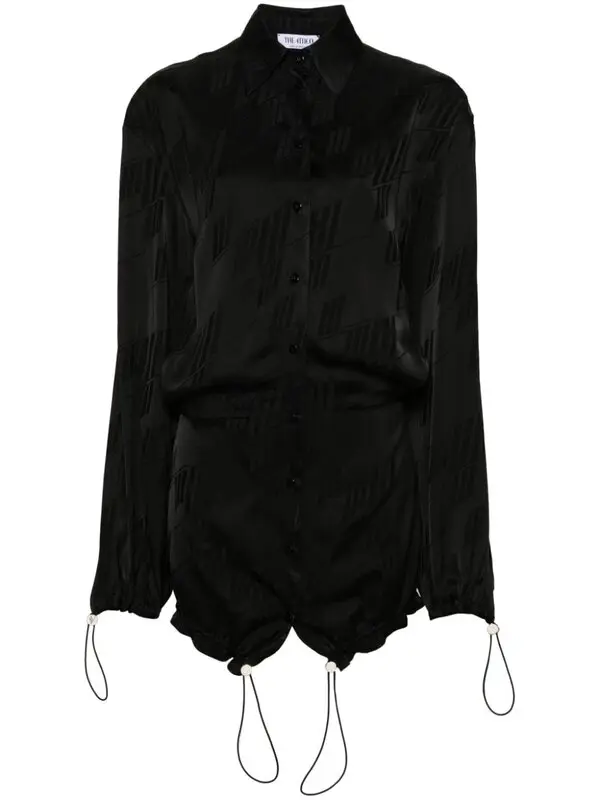 Attico Logo Mini Dress - Black