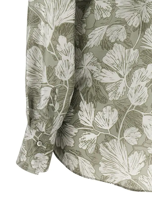 Brunello Cucinelli Printed Silk Shirt - Multicolor