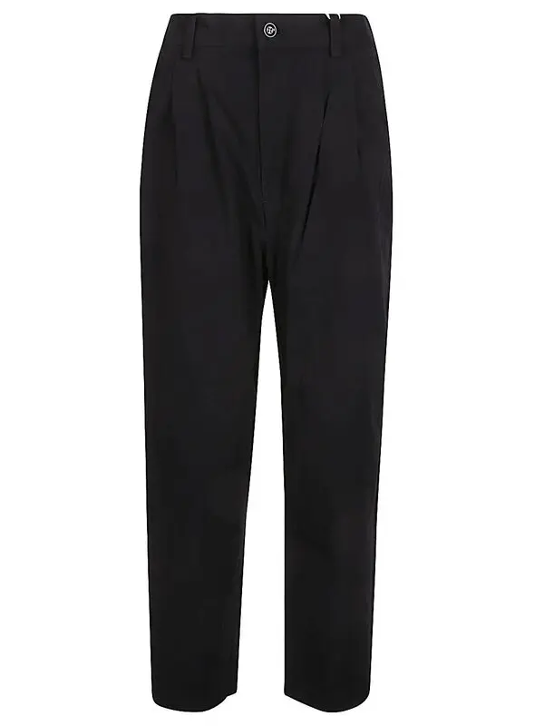 SARAHWEAR Cotton Trousers - Black