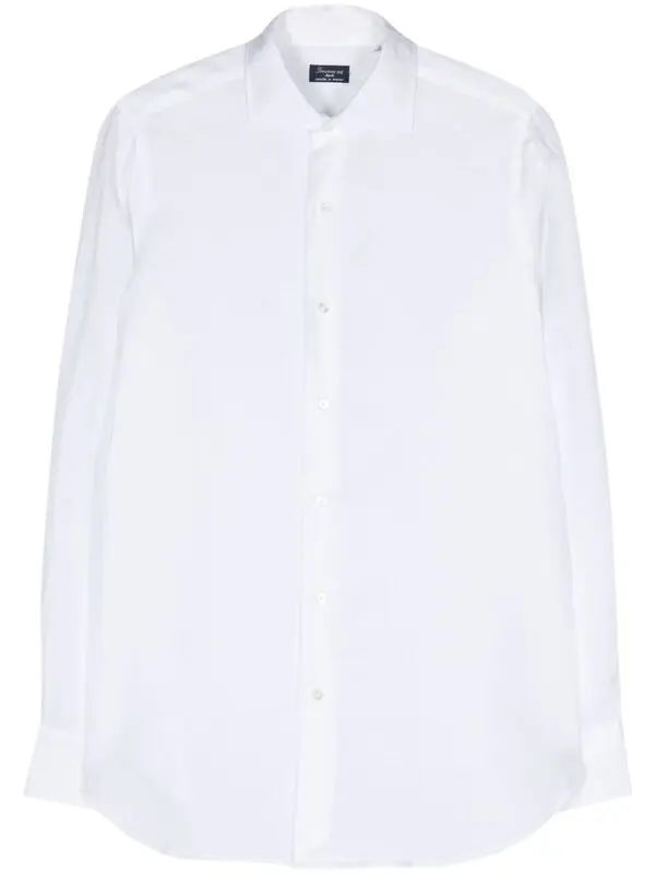 FINAMORE 1925 Cotton And Linen Blend Shirt - White