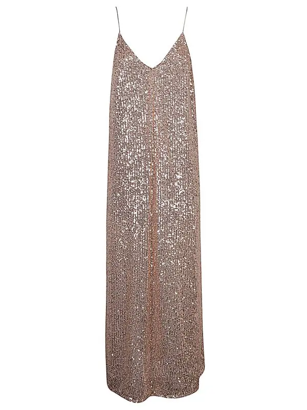 THE NINA STUDIO Afrodite Sequined Dress - Golden