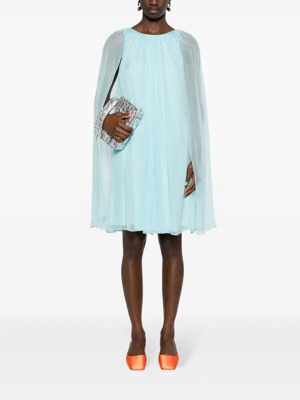 Max Mara Silk Midi Dress - Clear Blue