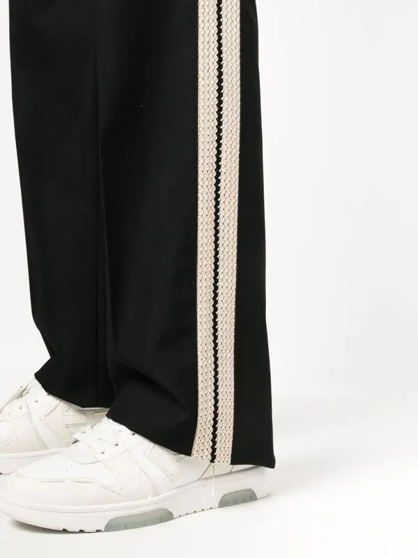 Palm Angels Cotton Track Pants - Black