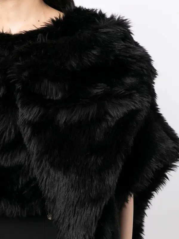 Comme Des Garçons Faux Fur Cropped Jacket