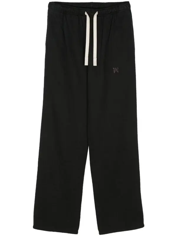 Palm Angels Monogram Cotton-blend Trousers
