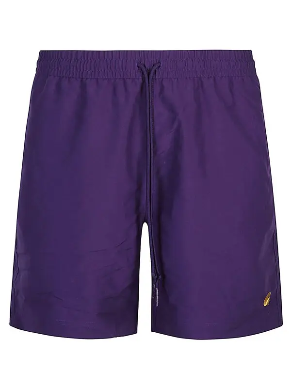 Carhartt Work In Progress Logo Swim Trunks - Purple