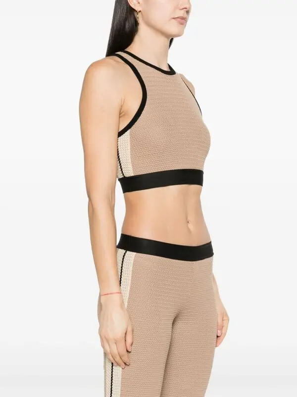 Palm Angels Knitted Cropped Top