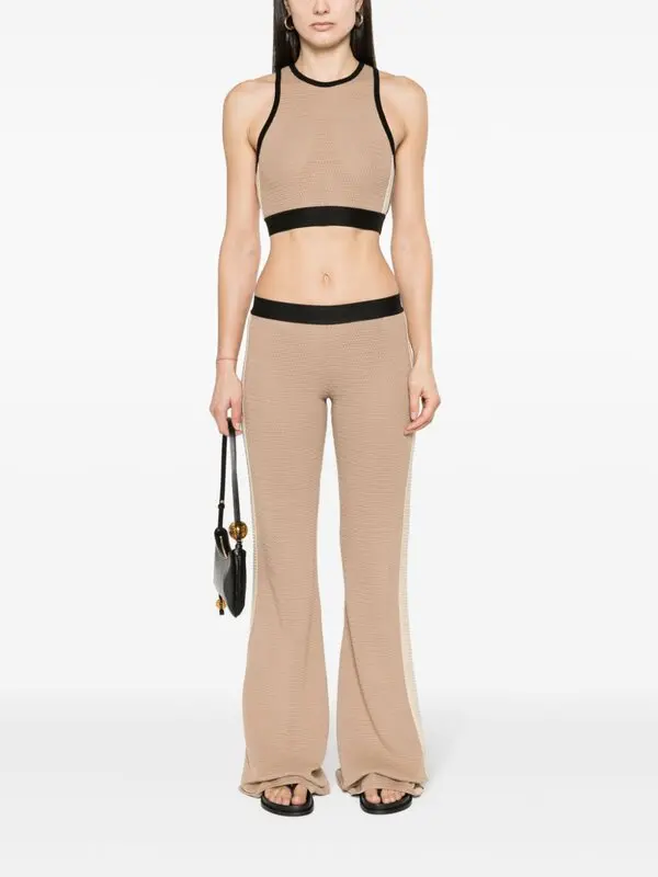 Palm Angels Knitted Cropped Top