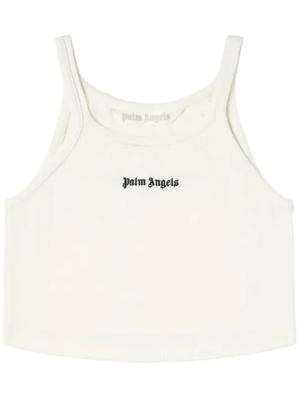 Palm Angels Classic Logo Tank Top - White