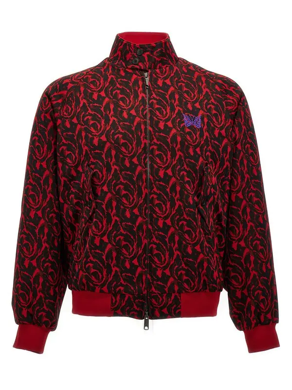 BARACUTA Jacquard Needles' Bomber Jacket