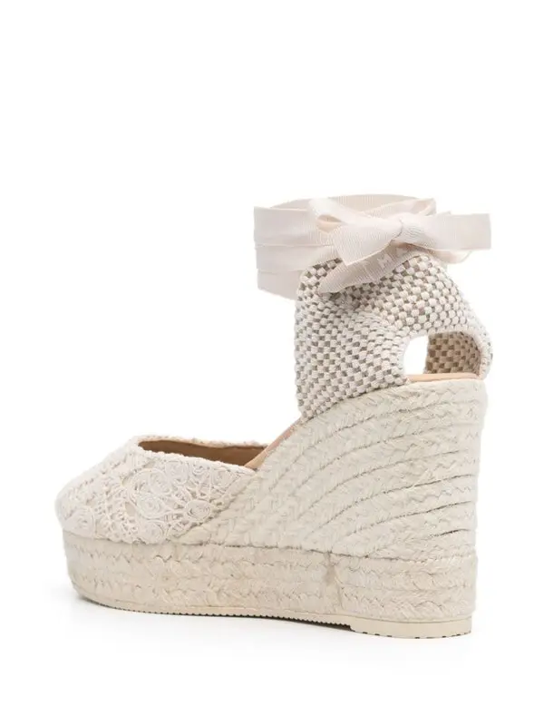 Manebí Yucatán Crochet Espadrilles - White