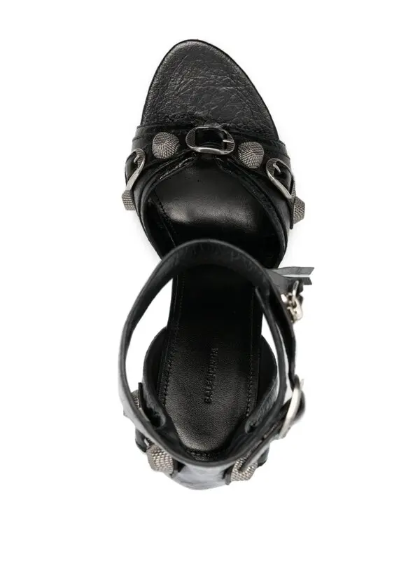 Balenciaga Le Cagole 110mm Heel Sandals - Black