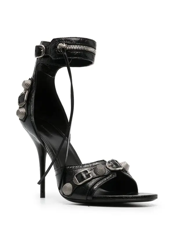 Balenciaga Le Cagole 110mm Heel Sandals - Black